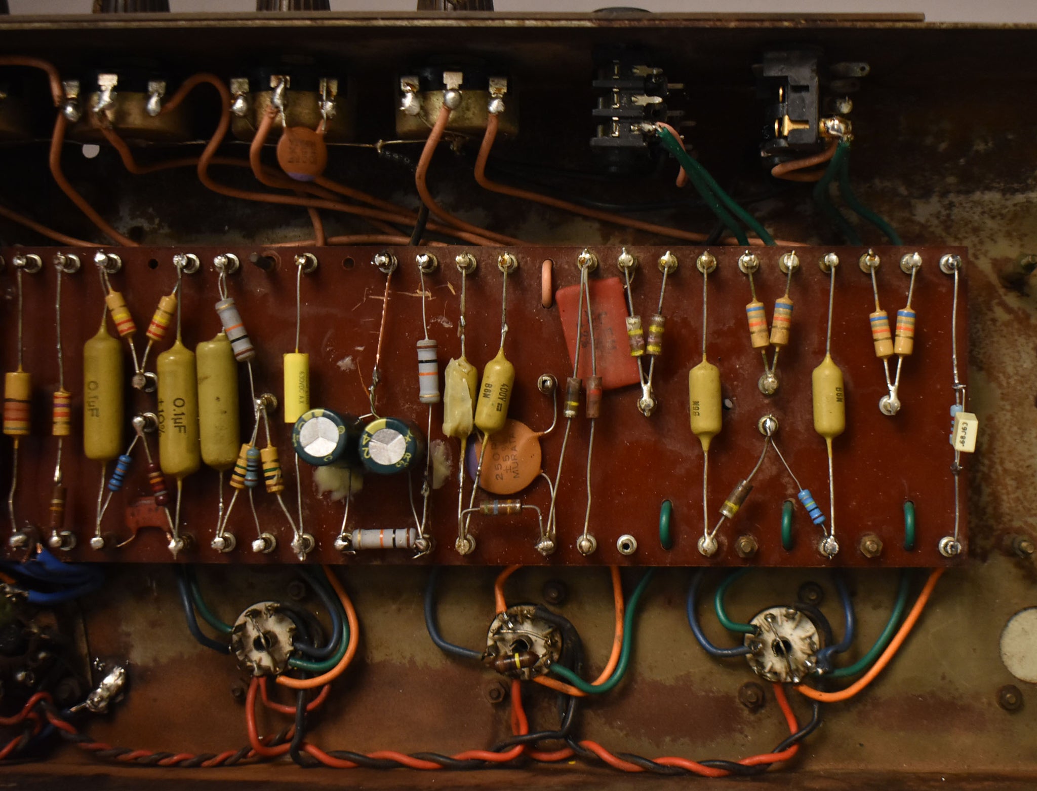 c.1967 Marshall 1959 Super Lead 100-Watt Amplifier Head Plexi w/Cover ...