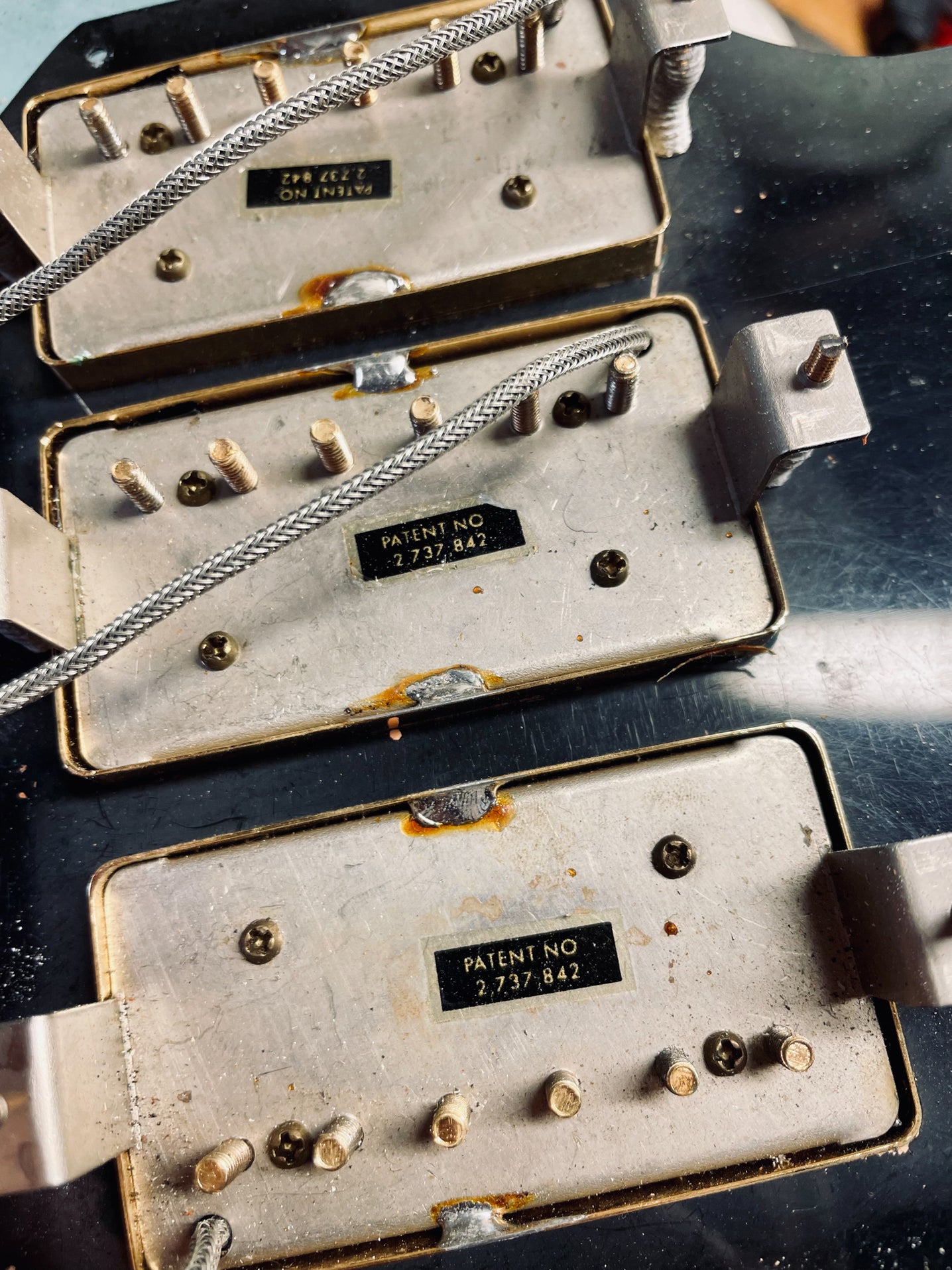 1968 Gibson SG Custom Pelham Blue Factory Bigsby Left-Handed 1 of 2 Ev ...