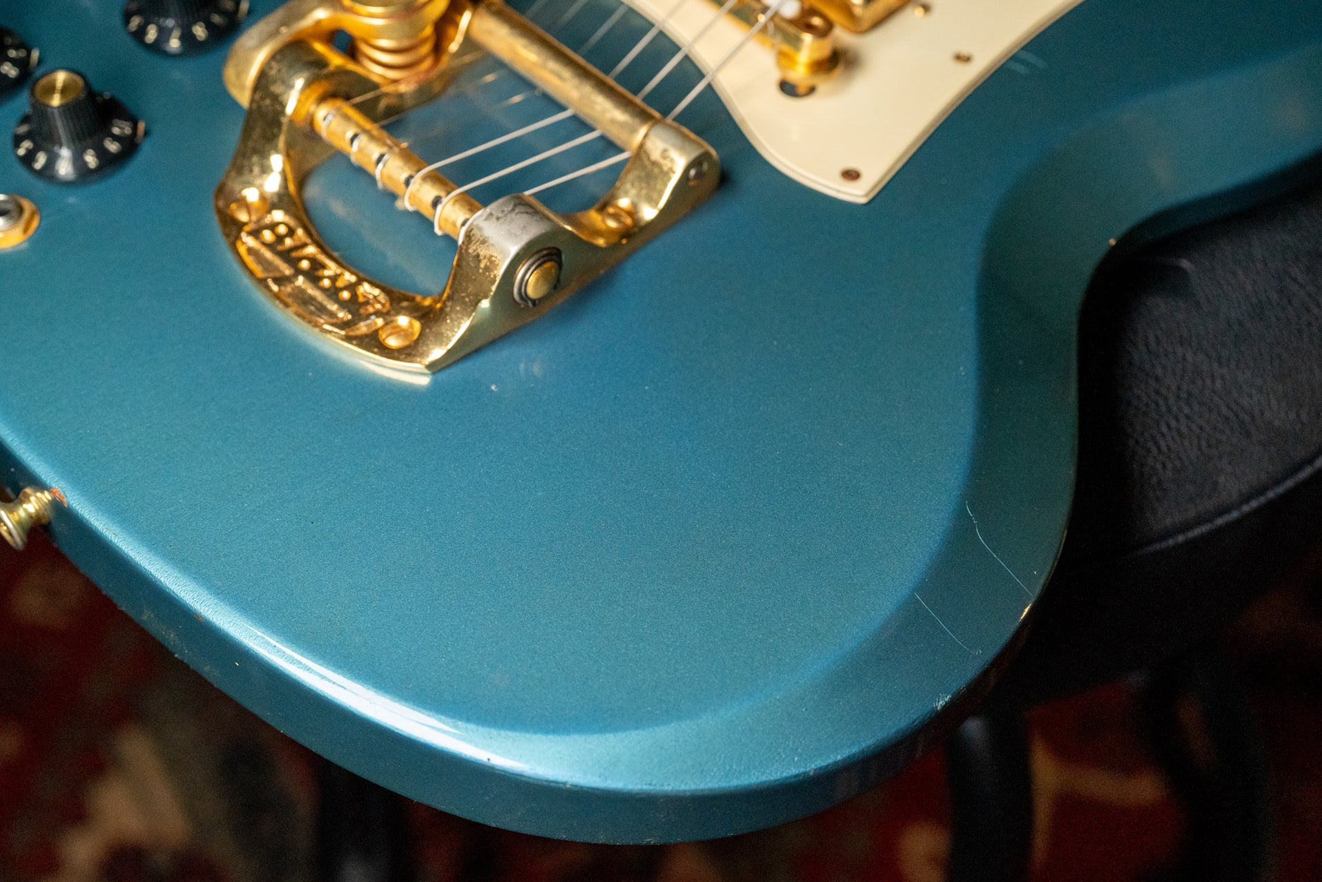 1968 Gibson SG Custom Pelham Blue Factory Bigsby Left-Handed 1 of 2 Ev ...