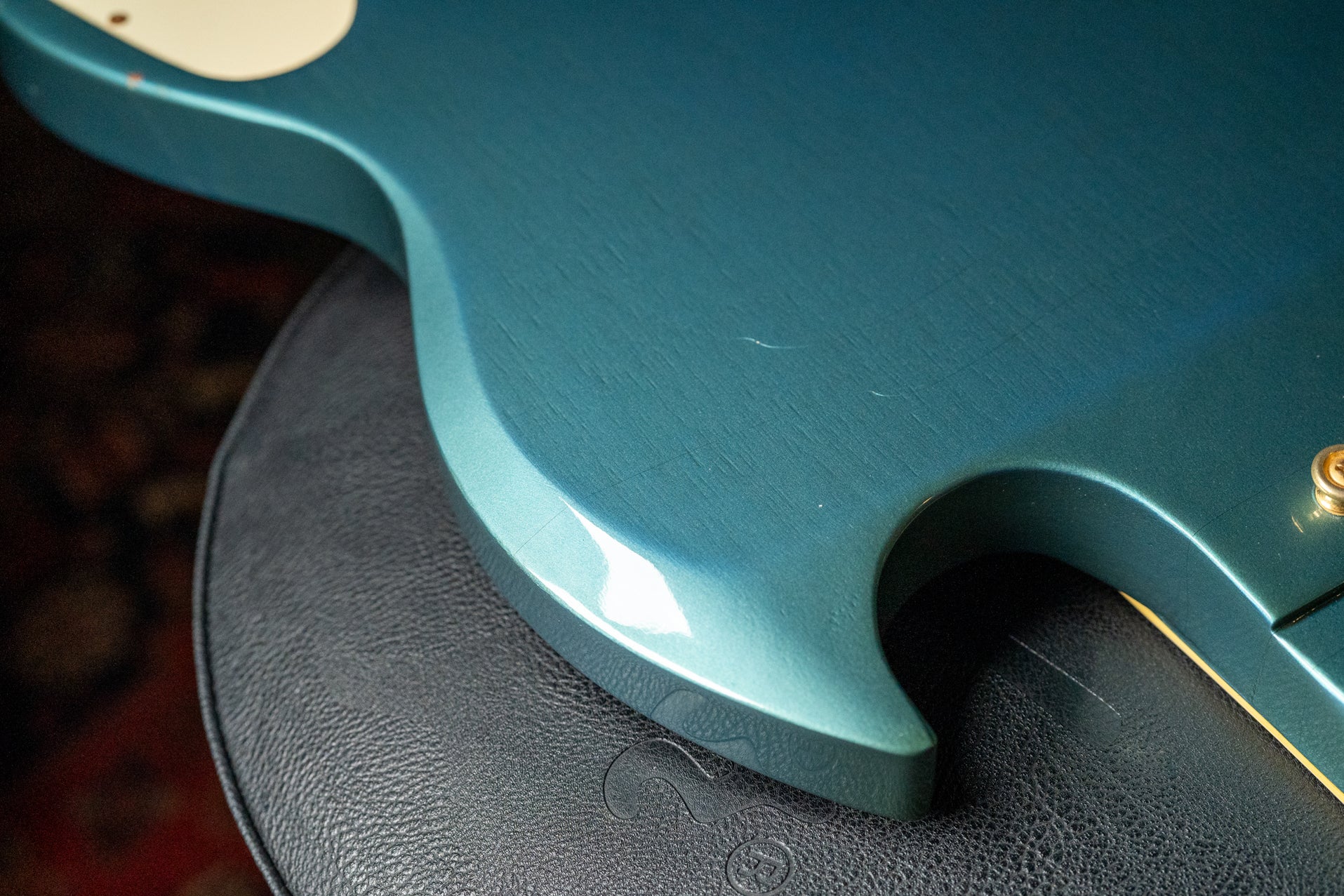 1968 Gibson SG Custom Pelham Blue Factory Bigsby Left-Handed 1 of 2 Ev ...