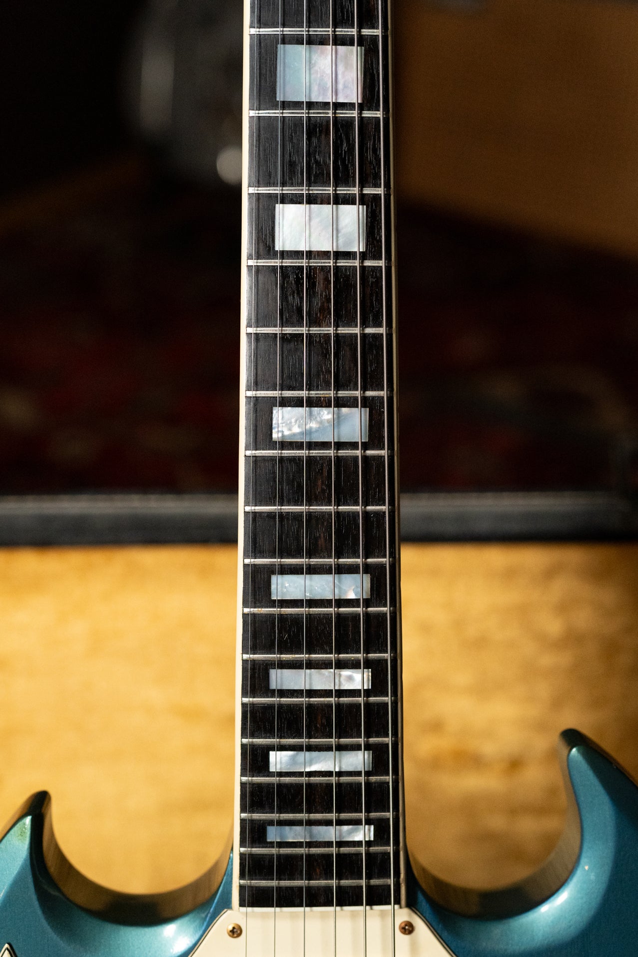 1968 Gibson SG Custom Pelham Blue Factory Bigsby Left-Handed 1 of 2 Ev ...