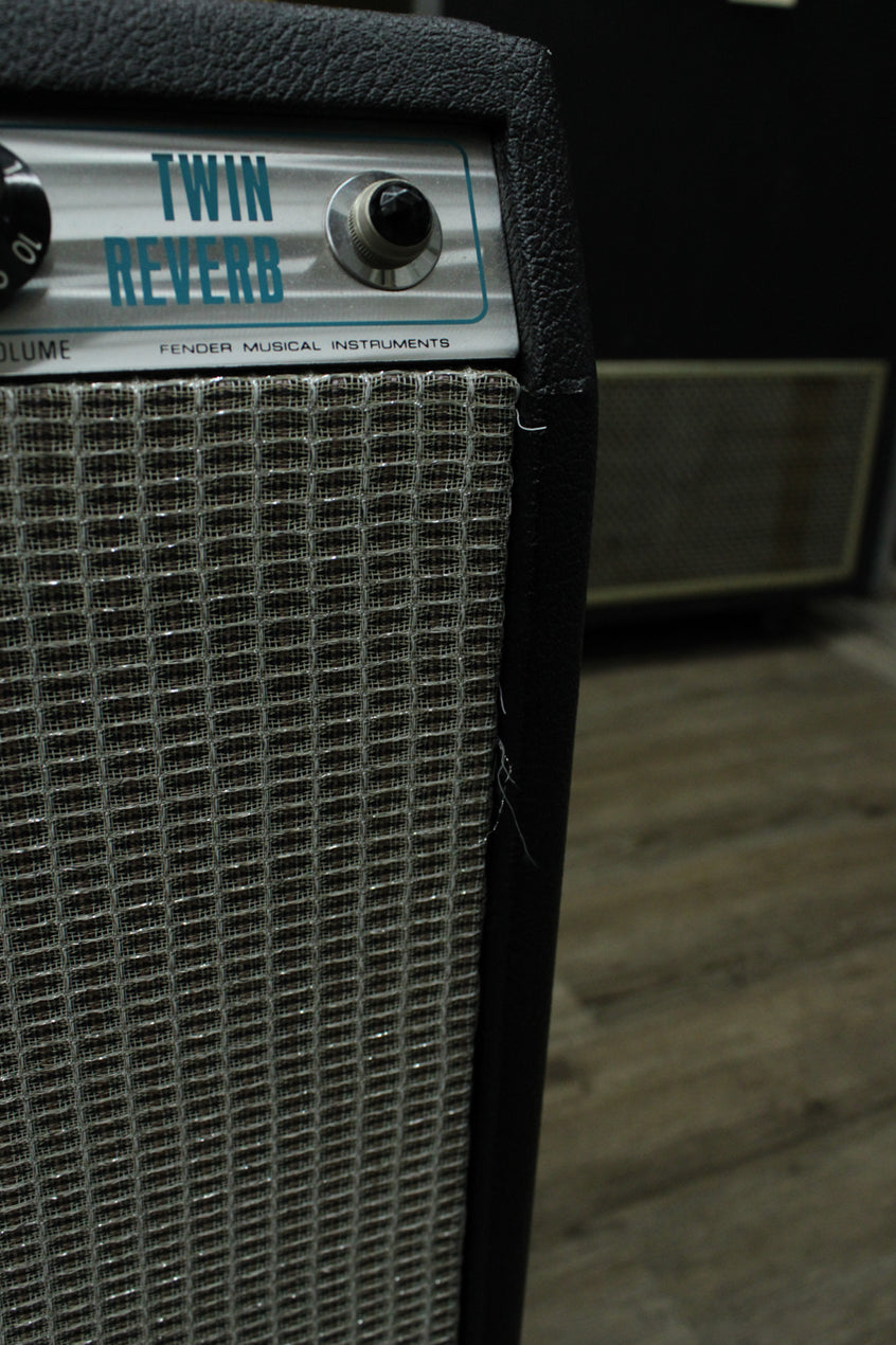 1974 Fender Twin Reverb Silverface JBLs Push/Pull Master Volume w/Cove ...