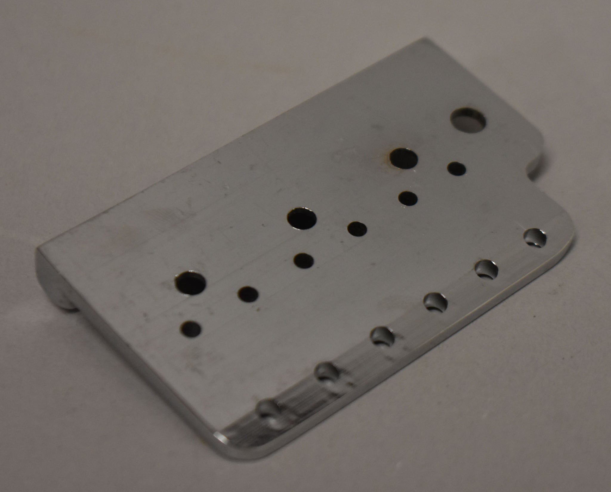 1980s Schecter USA Guitar Hardtail Bridge Plate Notched Chrome NOS ...