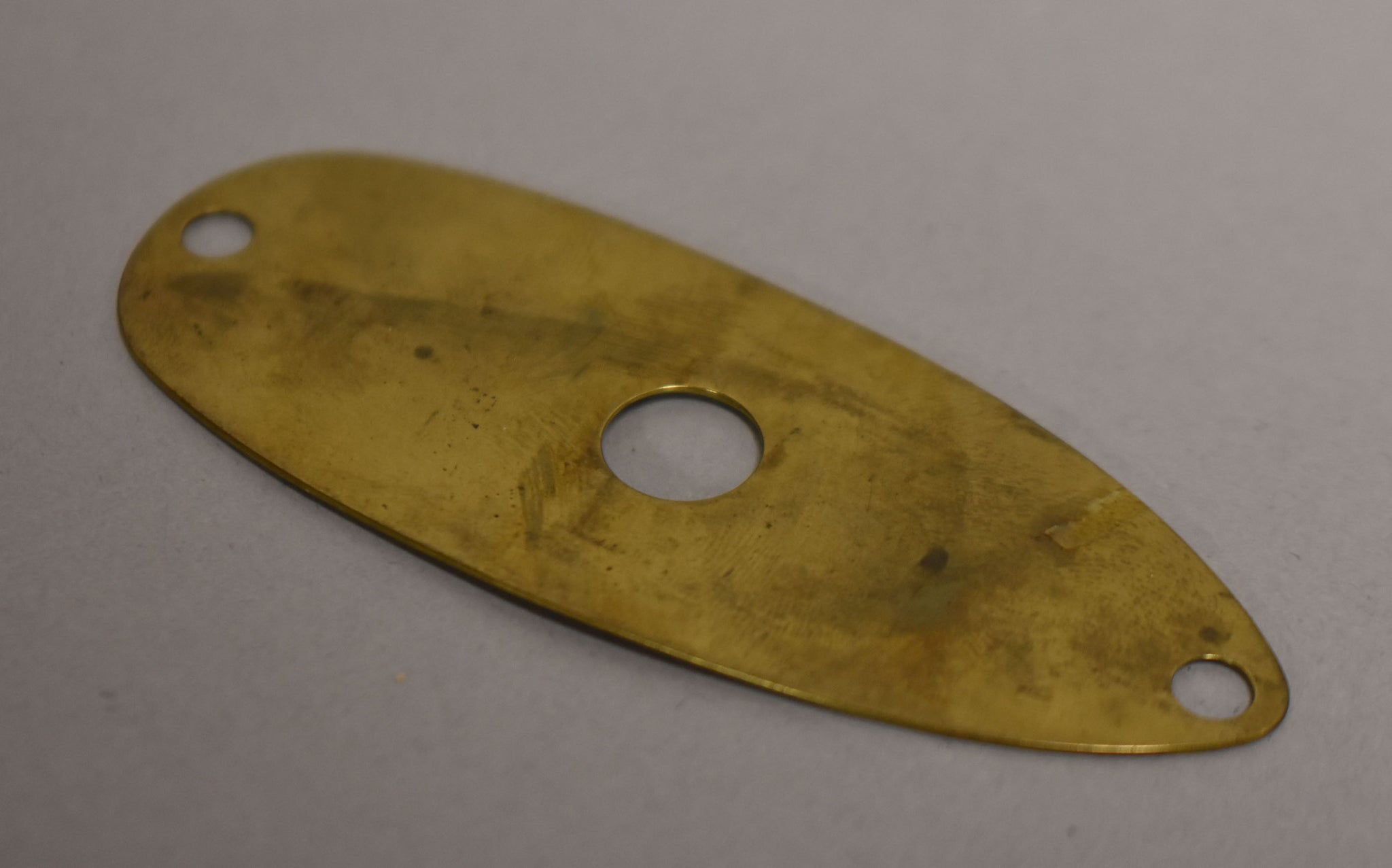 1980s Schecter USA Input Jack Plate Brass NOS – Imperial Vintage Guitars