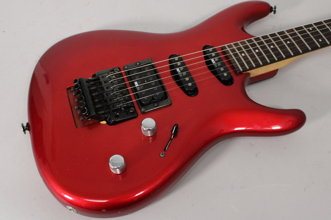 1987 Ibanez 540R Radius Series Floyd Rose HSS MIJ Jewel Red Finish w/H ...