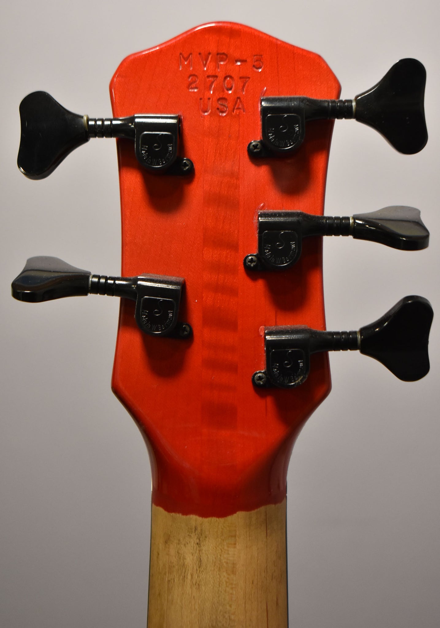1990 Pedulla MVP-5 Bass Fretless Conversion 5-String Red w/HSC ...