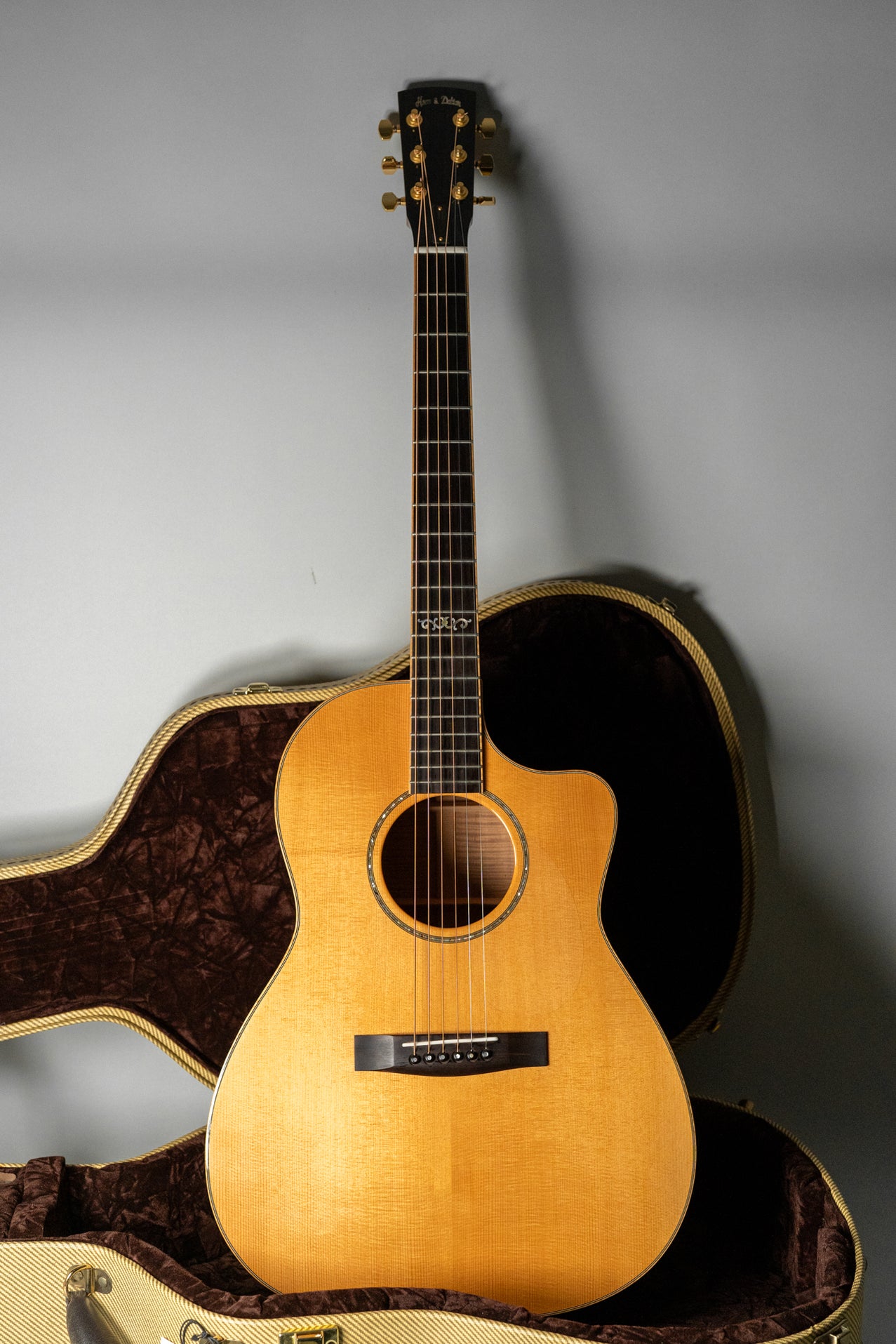 2009 Huss And Dalton Custom CM Koa Acoustic Guitar w/OHSC – Imperial ...