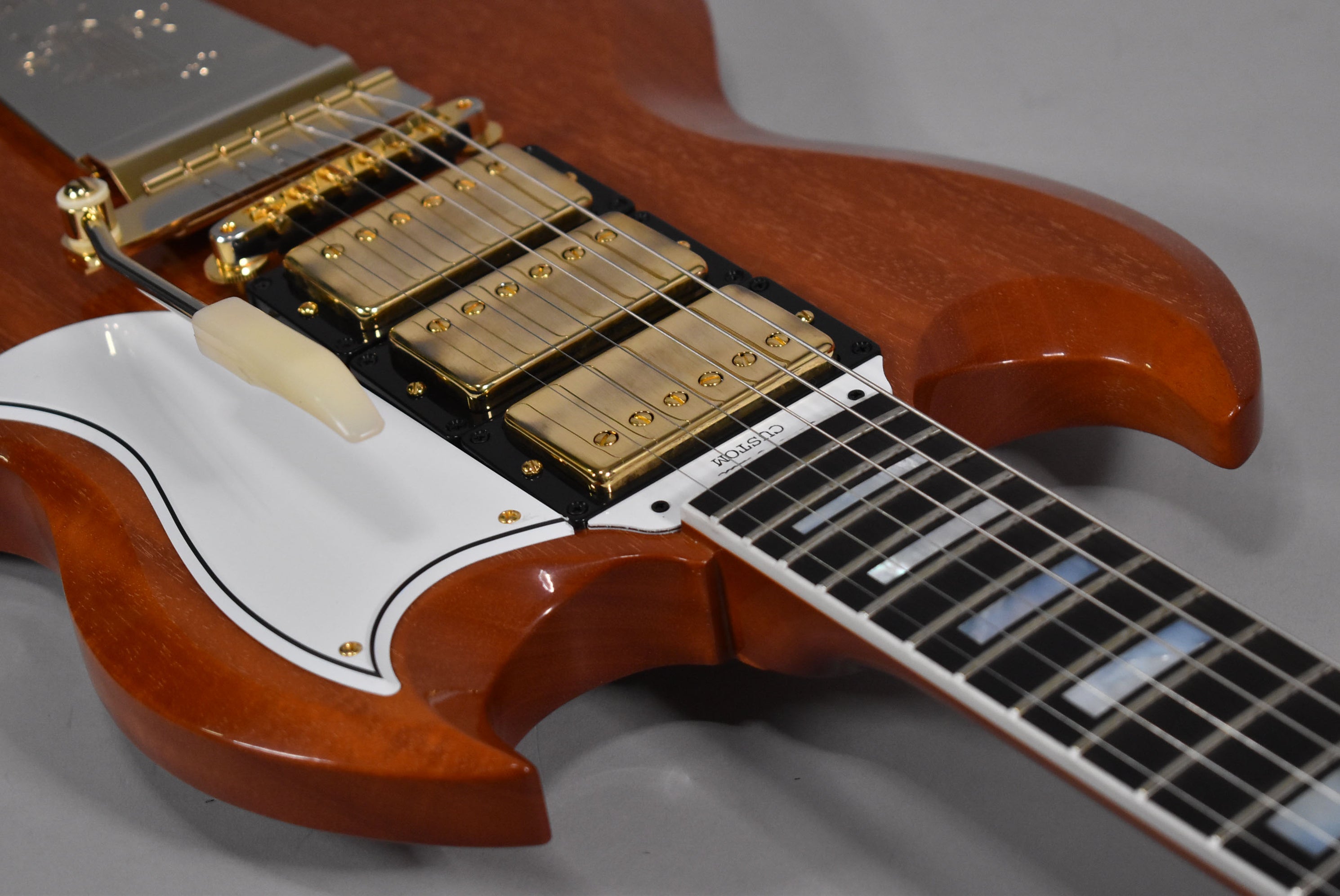 2024 Gibson Custom Made 2 Measure '63 Les Paul/SG Custom VOS Red Fox w ...
