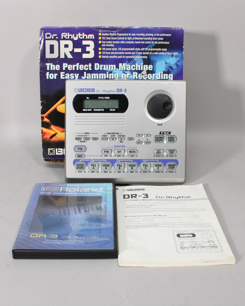 Boss DR-3 Dr. Rhythm Drum Machine – Imperial Vintage Guitars