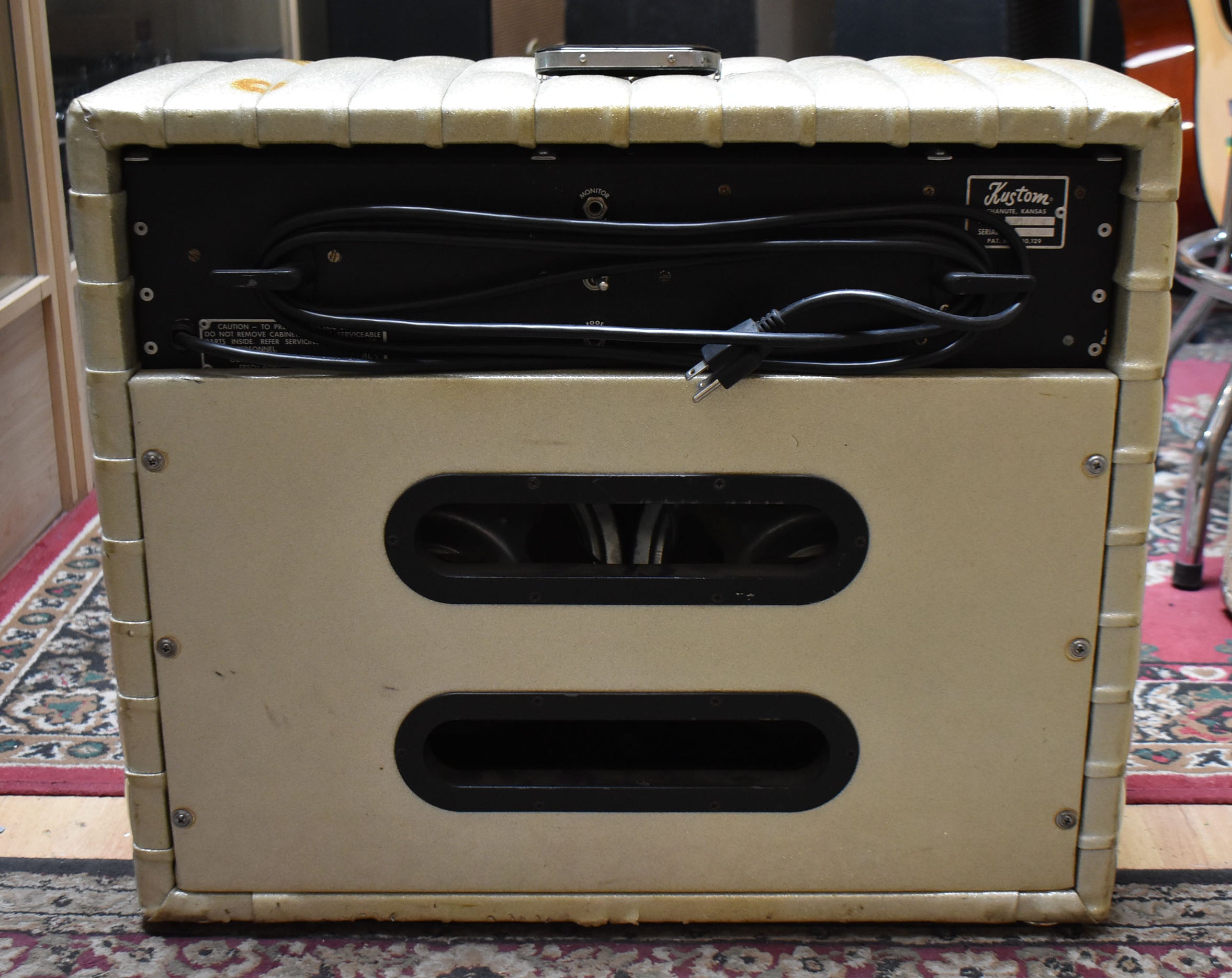 1972 Kustom K-150-8 2x10" Combo Amplifier Tuck & Roll Sparkle ...