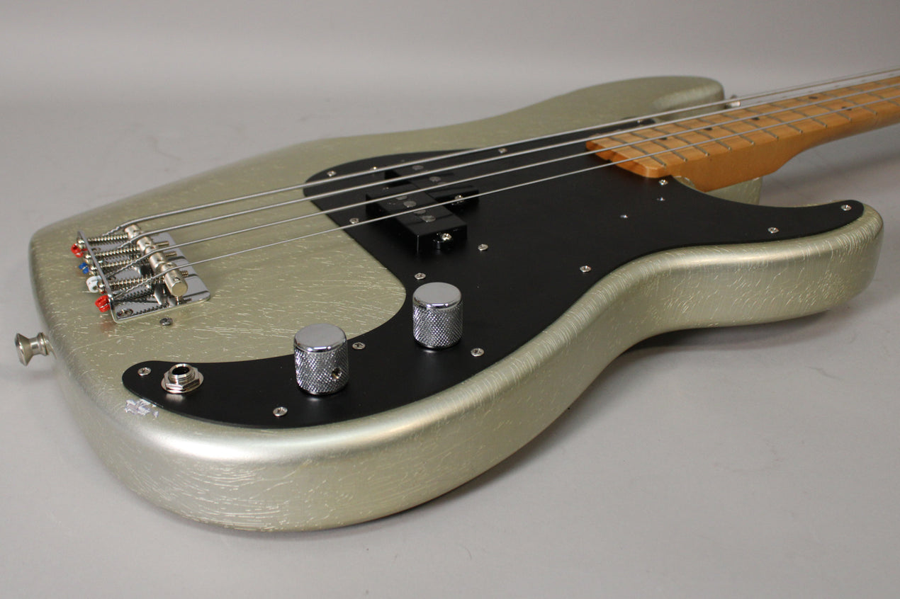 Parts Bass P-Style Bass Guitar Inca Silver Heavy Relic Finish ...