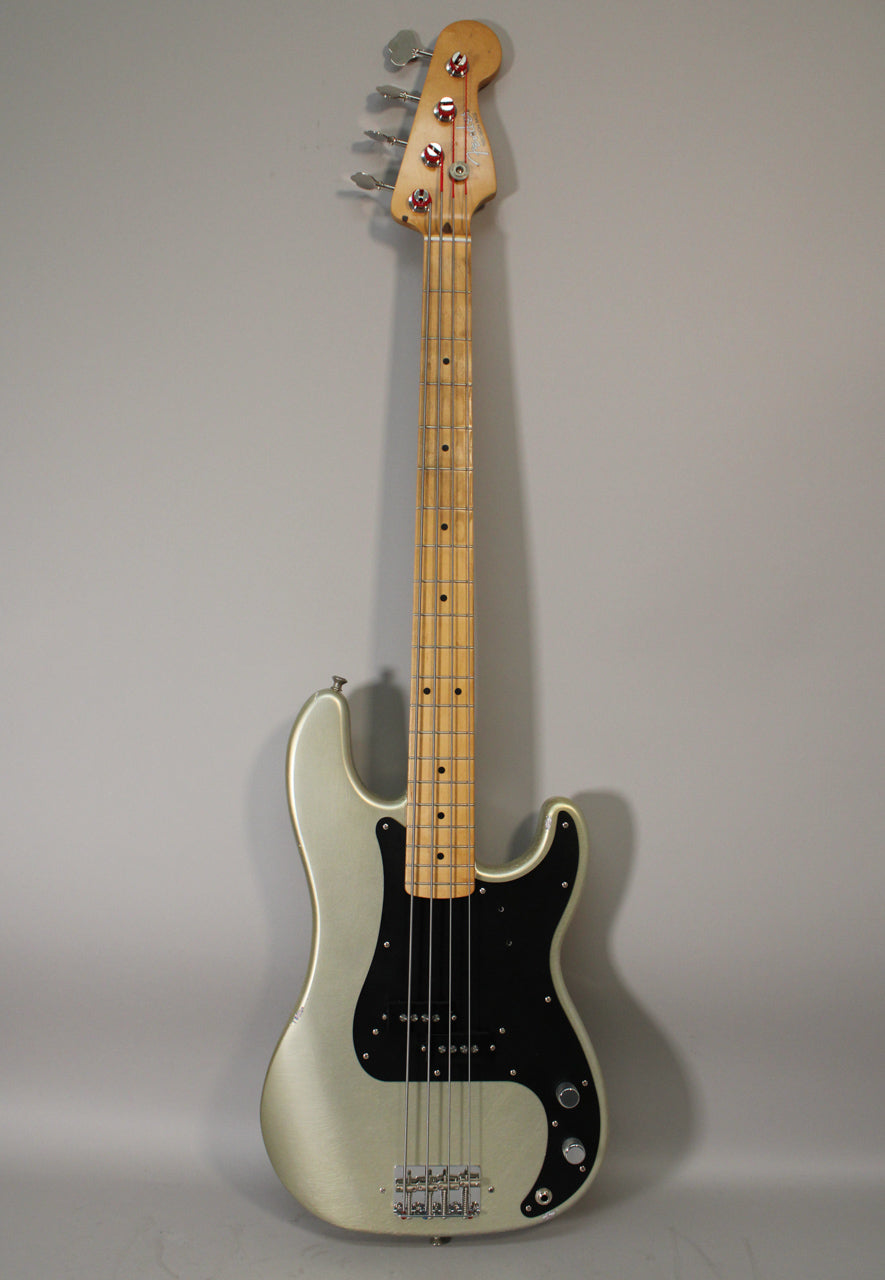 Parts Bass P-Style Bass Guitar Inca Silver Heavy Relic Finish ...