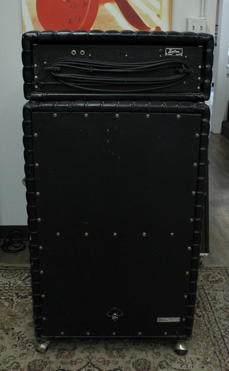 1968 Kustom K200B Tuck And Roll Head + 2x15 Cab – Imperial Vintage Guitars