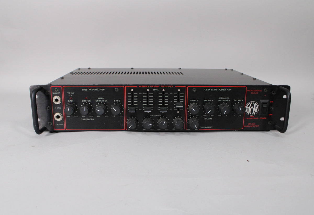 SWR SM-400 Rack Mount 400 Watt Tube Preamp Bass Amplifier – Imperial ...