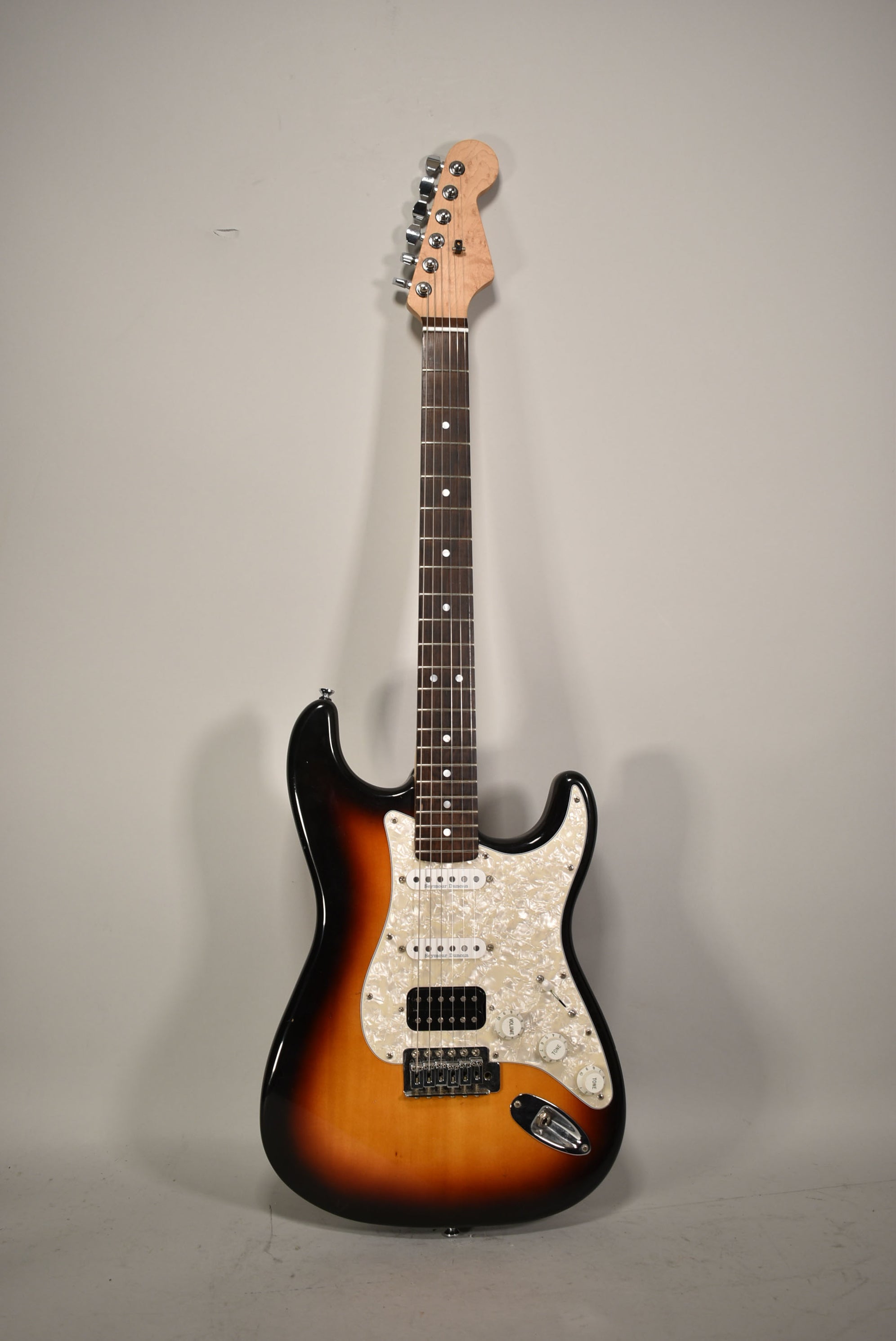HSS Partscaster Strat Type Sunburst Finish Electric Guitar – Imperial ...