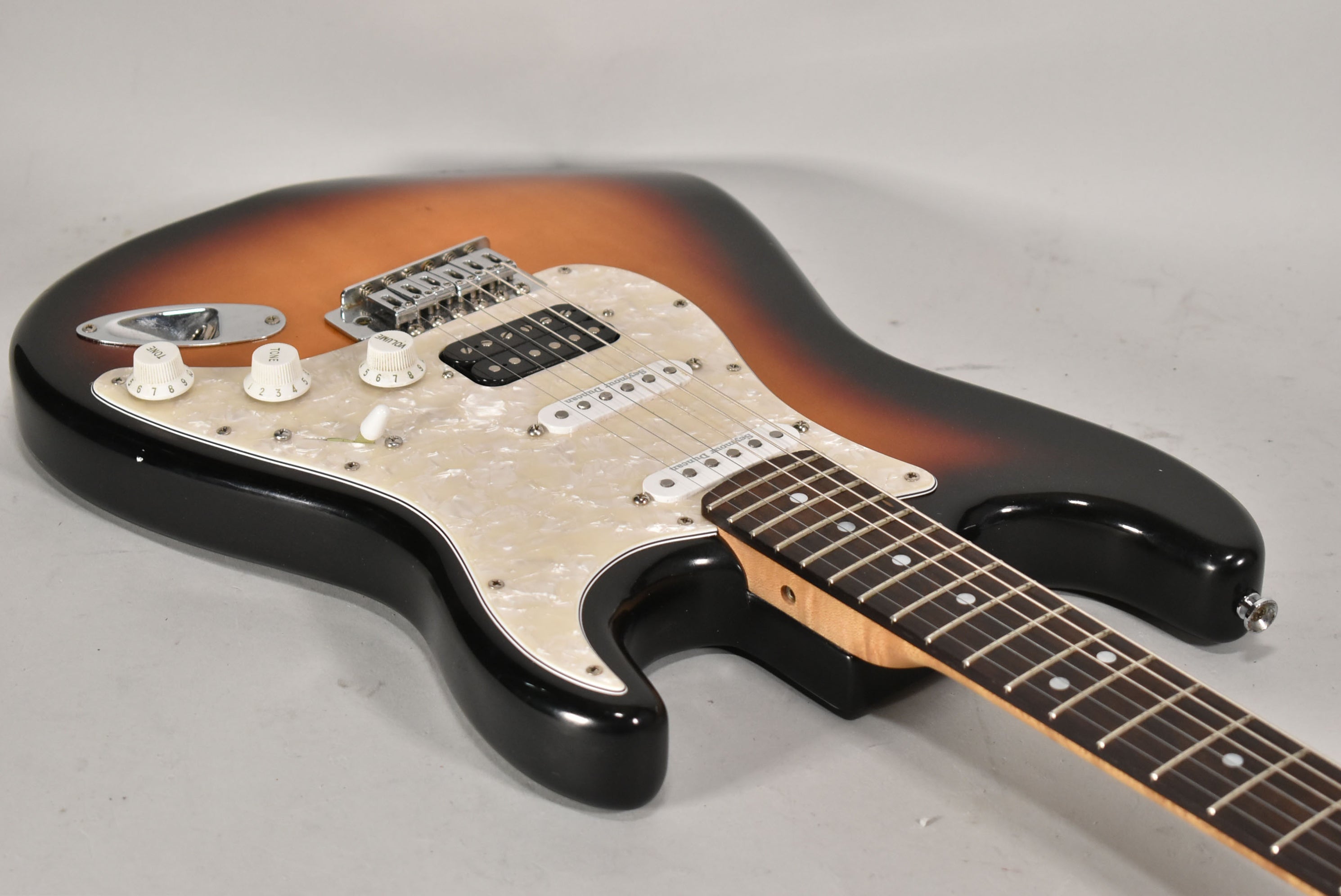 HSS Partscaster Strat Type Sunburst Finish Electric Guitar – Imperial ...